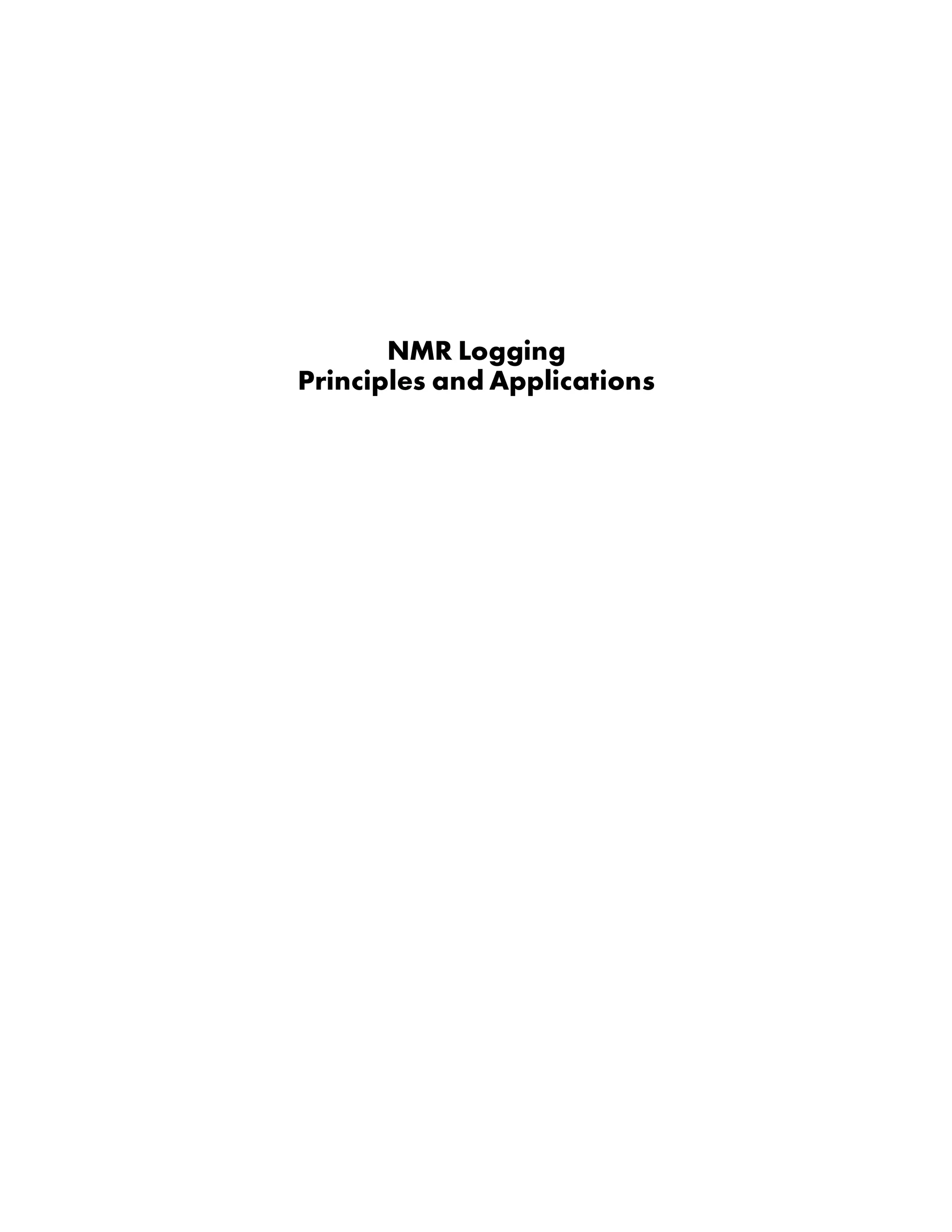 NMR & logging principles-and-applications by halliburton | PDF