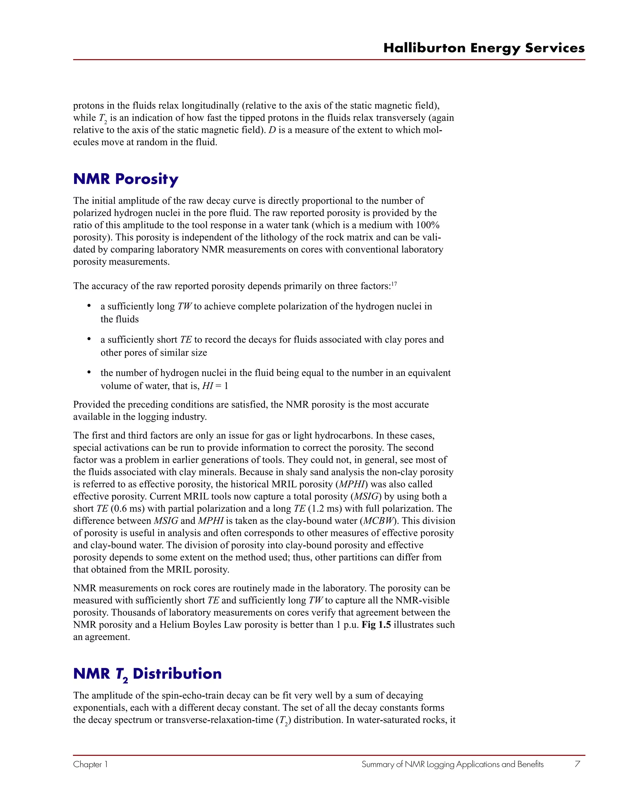 NMR & logging principles-and-applications by halliburton | PDF