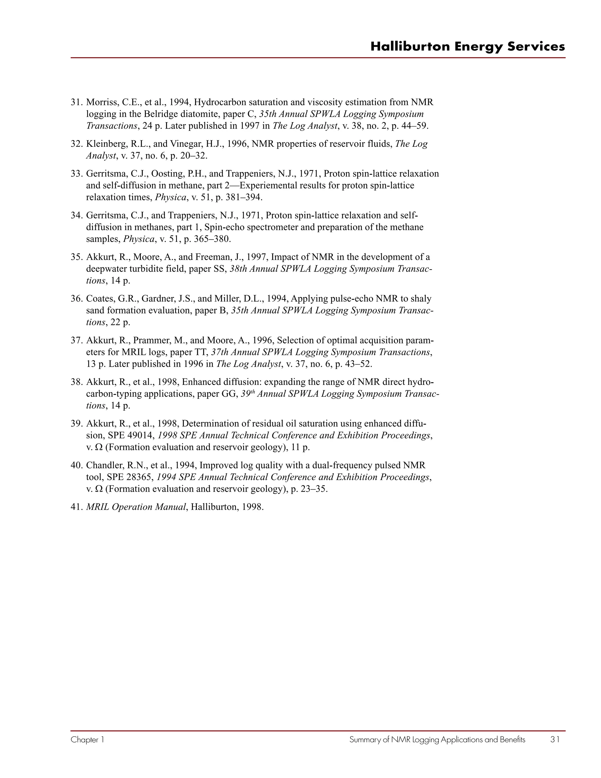 NMR & logging principles-and-applications by halliburton | PDF