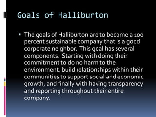 Halliburton presentation | PPTX