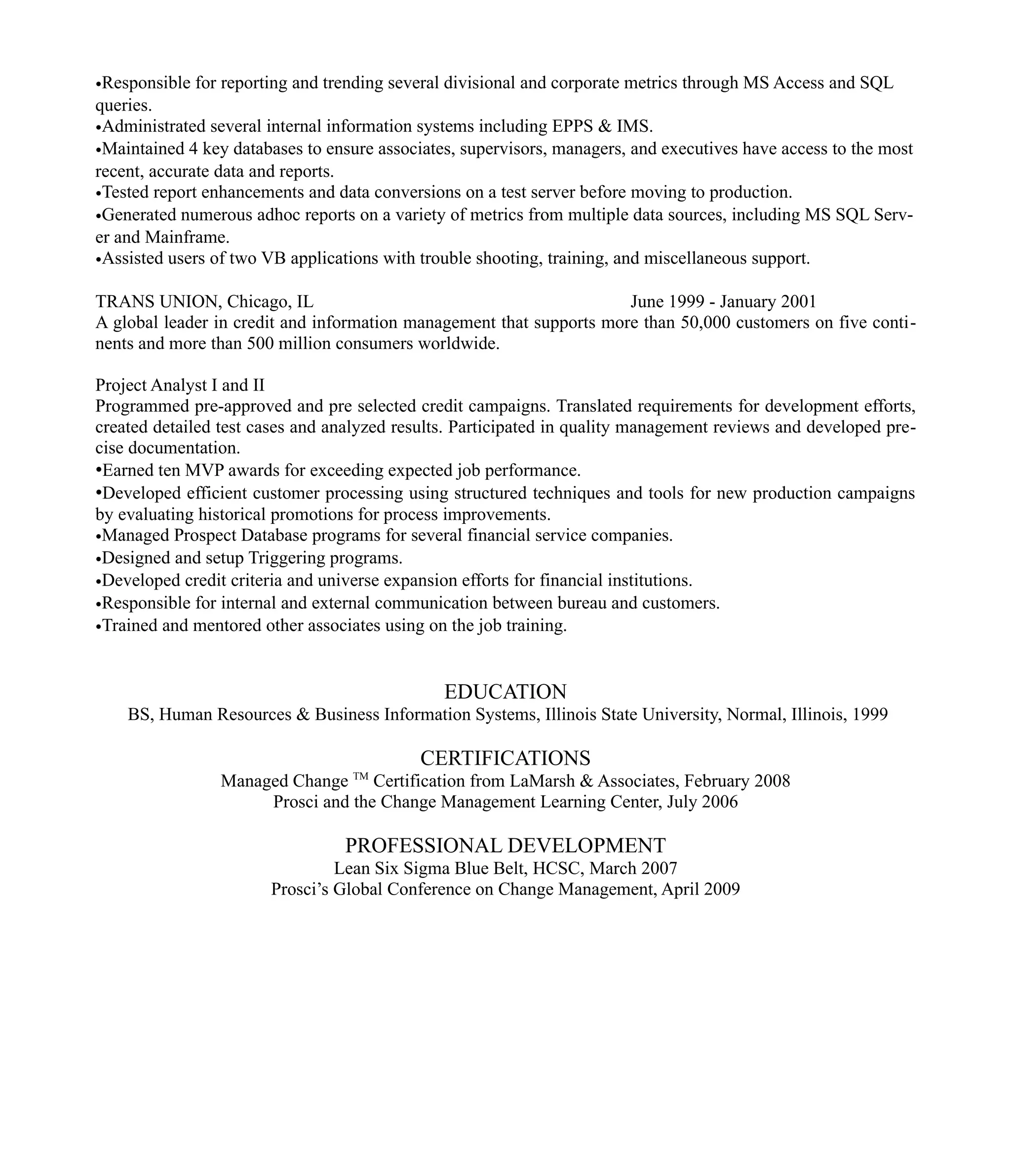 Resume - A. Halliday DCM-JB | DOC