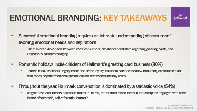 Hallmark Emotional Branding Study | PPT