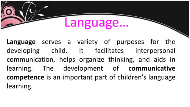Hallmark of language development | PPTX