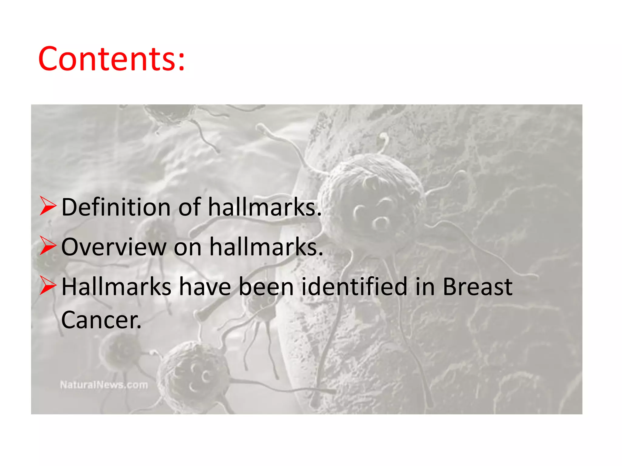 Hallmarks of cancer | PDF