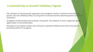Hallmarks of cancer | PPTX