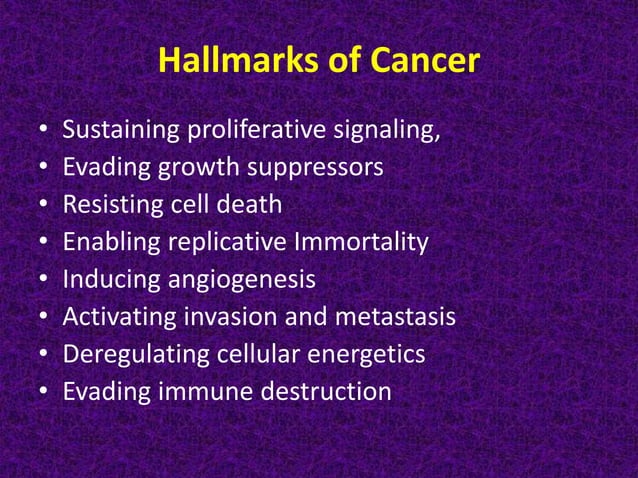 Hallmarks of cancer | PPT