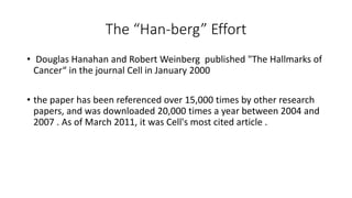Hallmarks of Cancer - Classical vs Metabolic approach | PPTX