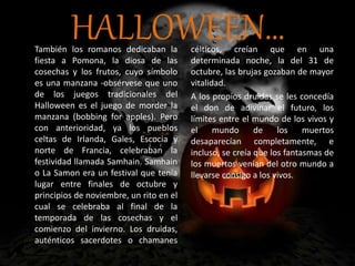Halloween ¿víspera de todos los santos? | PPTX