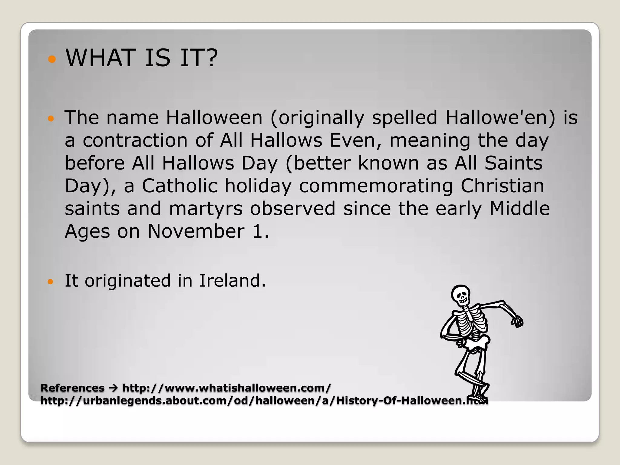 Halloween | PPTX