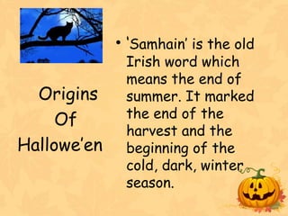 Hallowe'en : Oíche Shamhna | PPT