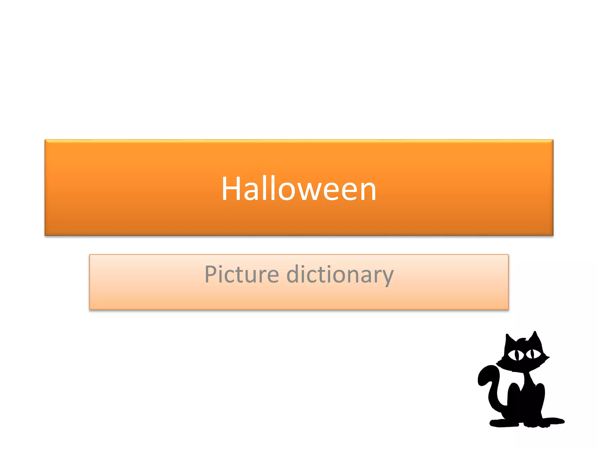Halloween Picture Dictionary | PPT