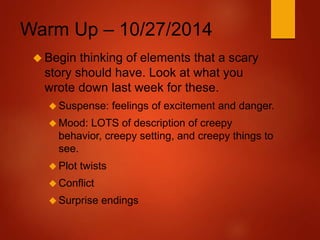 Halloween Warm Ups | PPTX