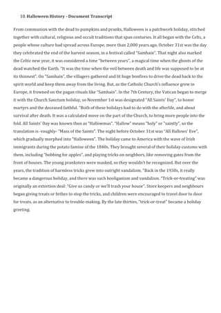 Halloween history-1 | DOCX