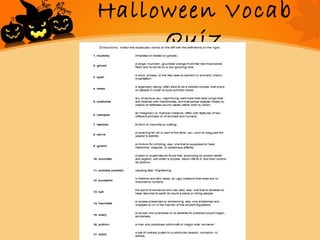 Halloween activity sheets | PPT