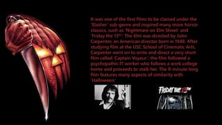 'Halloween' Film Analysis | PPTX