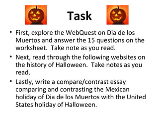 Halloween comapare contrast | PPT