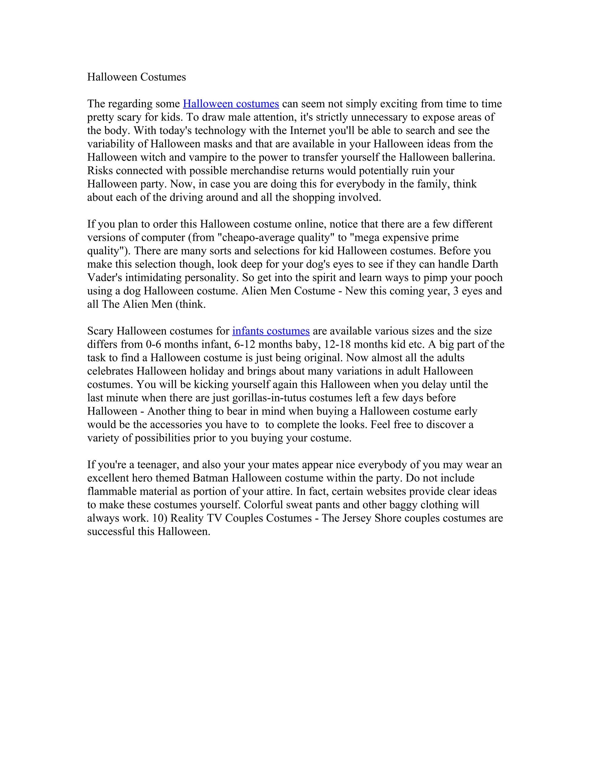 Halloween costumes | DOC