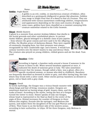 Halloween Creature Classification | DOC