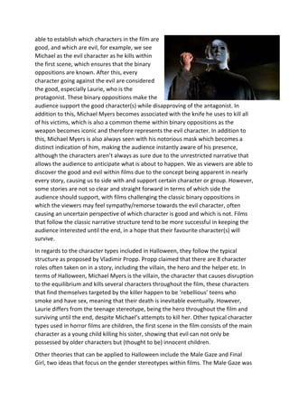 Halloween Film Analysis | PDF
