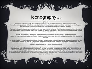 Halloween film case study analysis | PPT