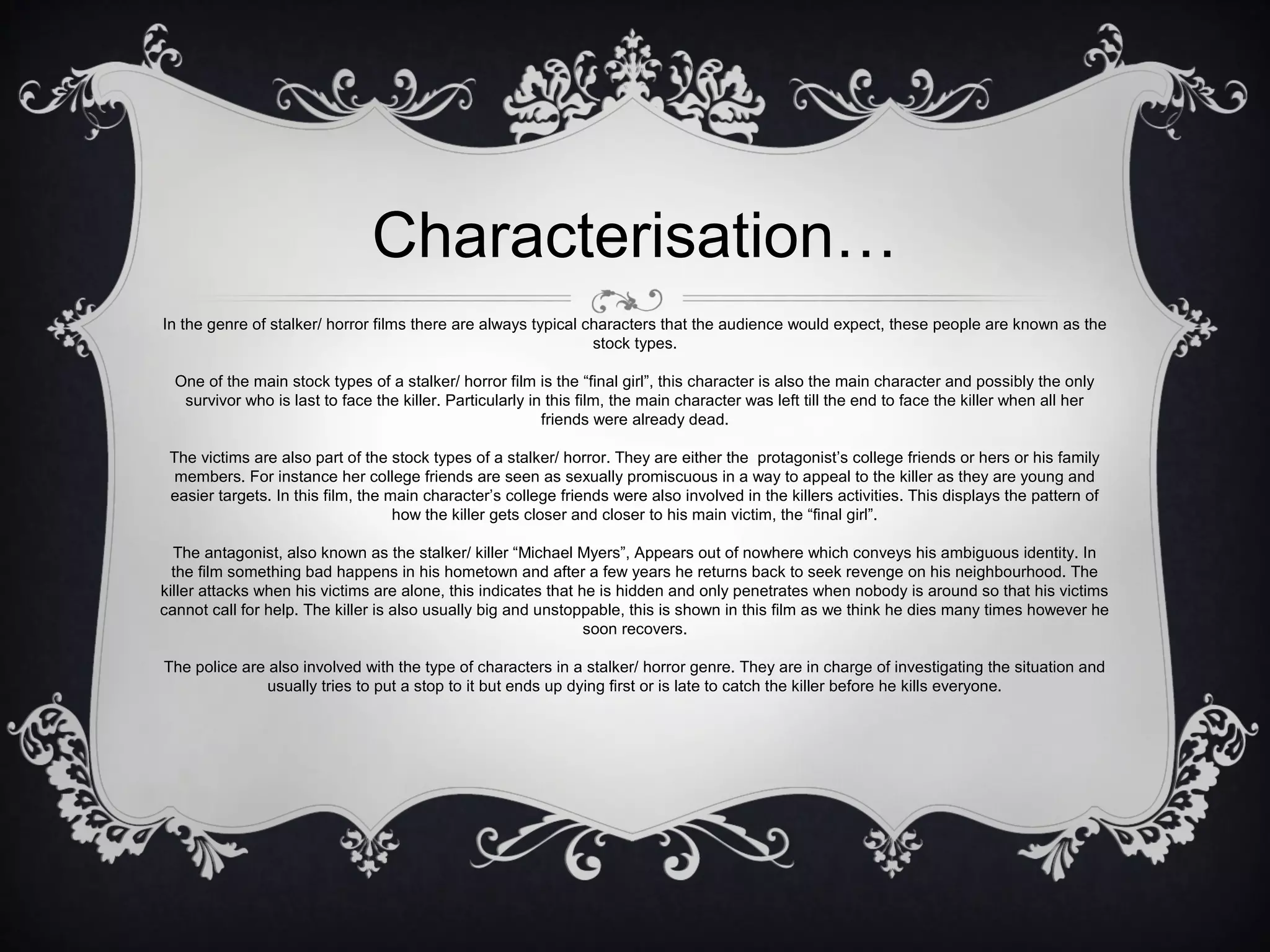 Halloween film case study analysis | PPT