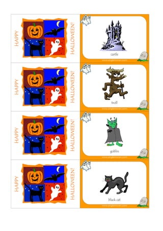 Halloween Flashcards 830989 | PPT