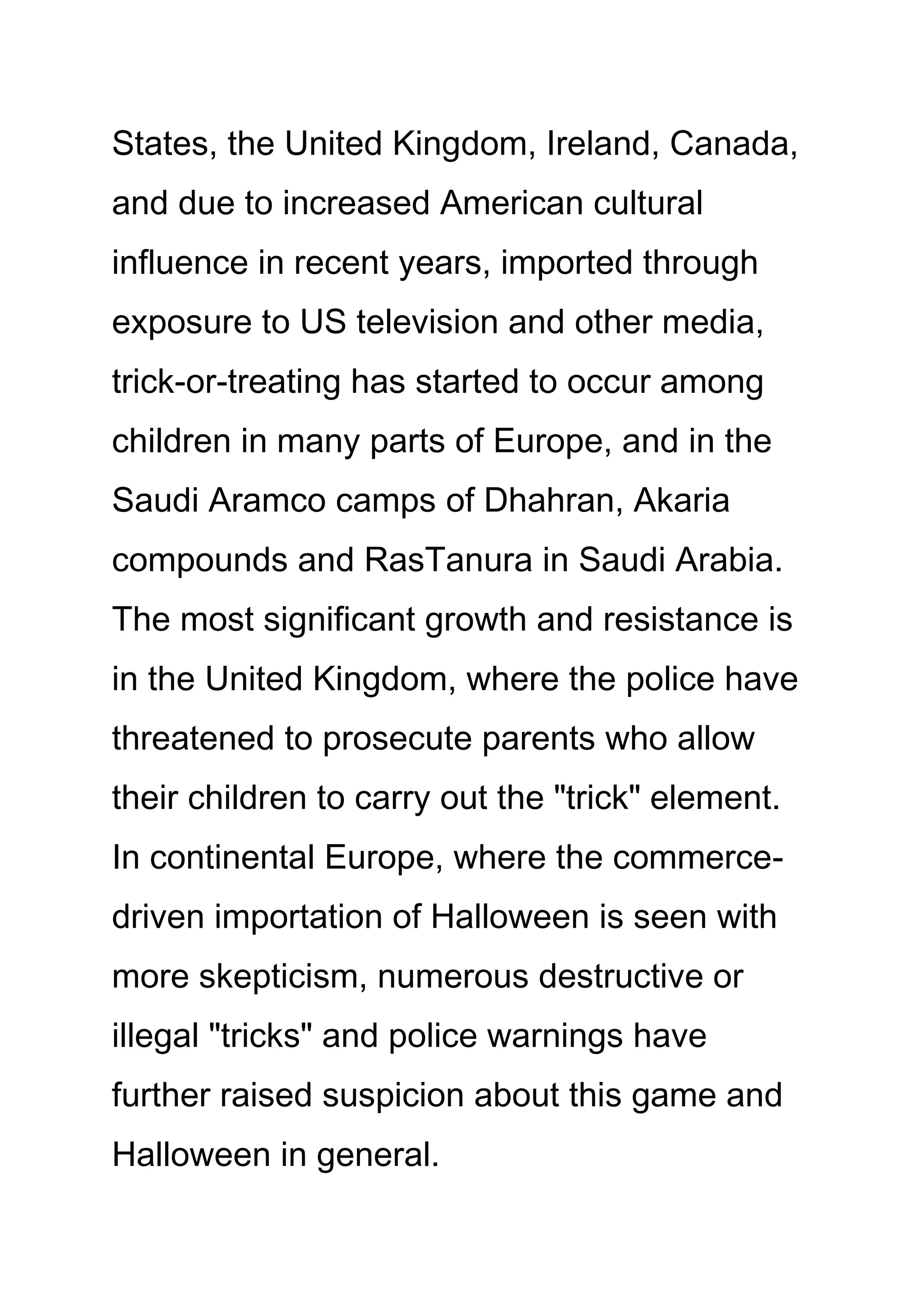 Halloween history | DOCX | National & Civic Holidays | Holidays