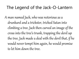 halloween. the story of how halloween began | PPTX