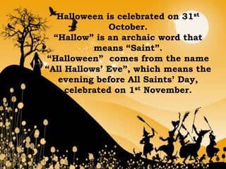 Origins of Halloween | PPTX