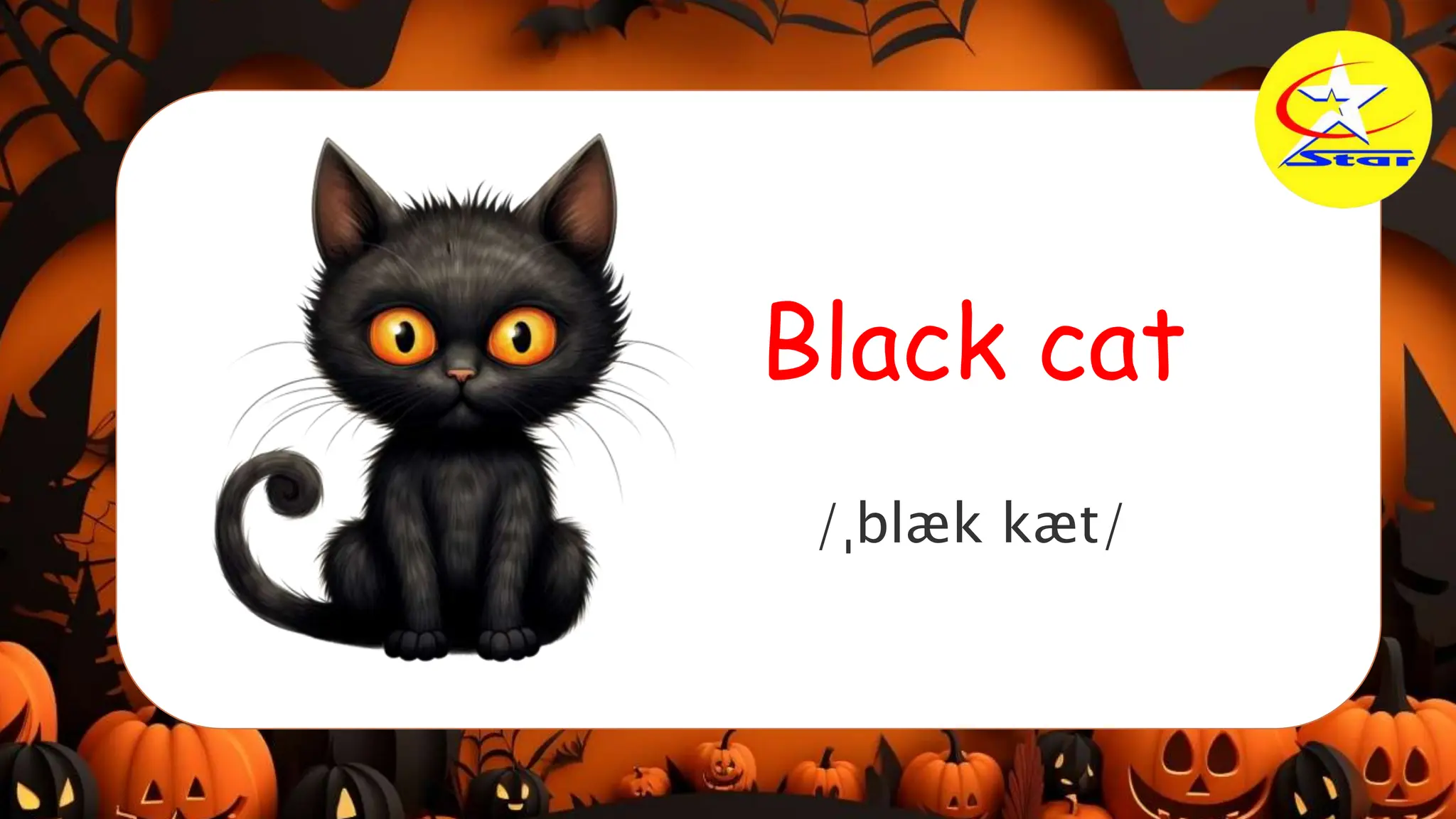 Halloween vocabulary for kids in primary school | PPTX