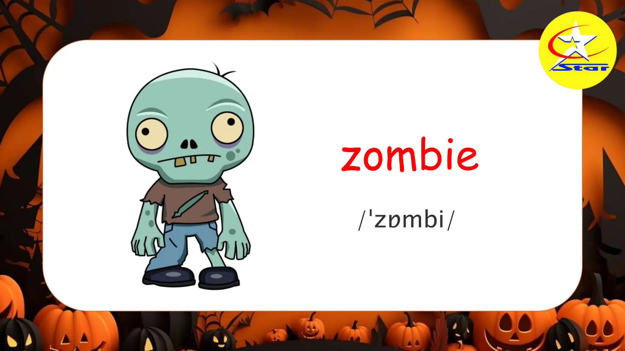 Halloween vocabulary for kids in primary school | PPTX