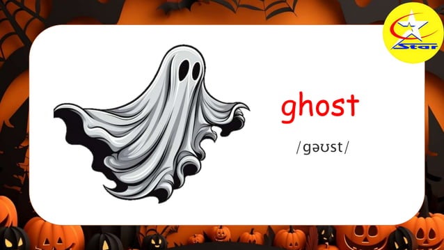 Halloween vocabulary for kids in primary school | PPTX