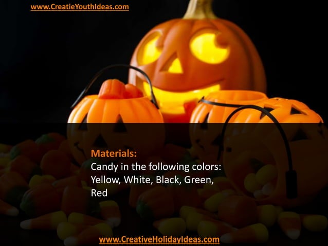 Halloween Party Activity - Candy Relay | PPT