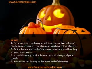 Halloween Party Activity - Candy Relay | PPT