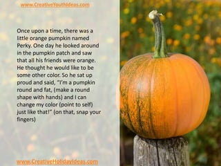 Halloween Party Activity - Perky the Orange Pumpkin | PPT
