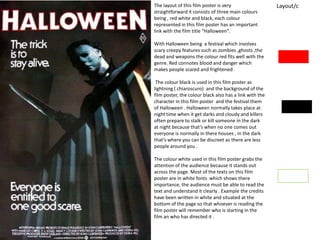 Halloween poster analysis sasiane saku | PPTX