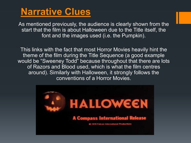 "Halloween" Opening Title Sequence Deconstruction | PPT