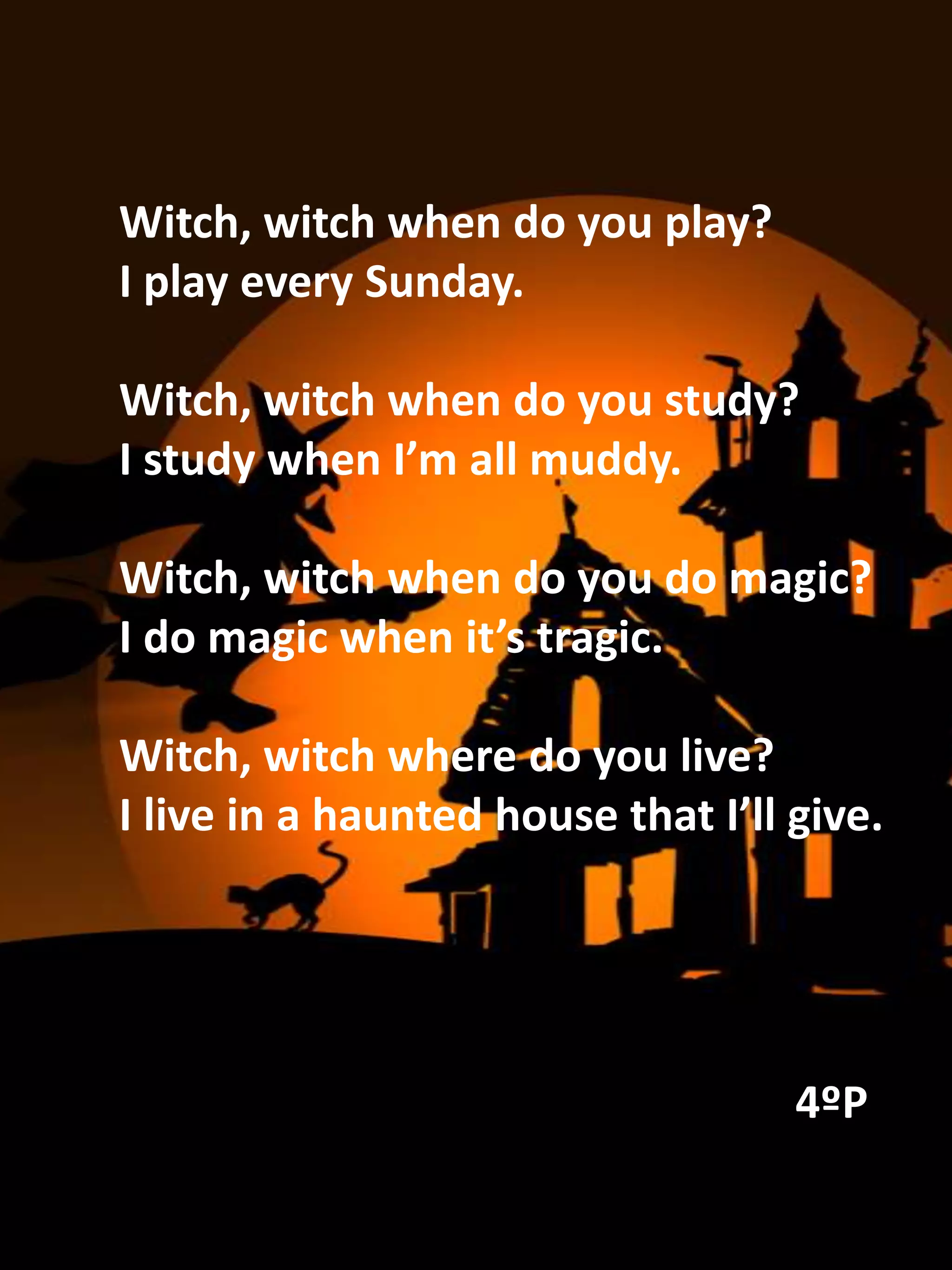 Halloween rhymes | PPTX