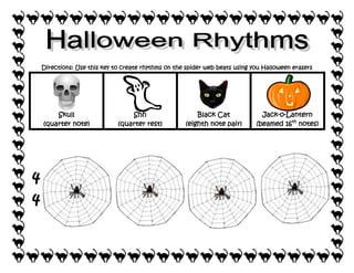 Halloween rhythms | DOCX | Music | Entertainment