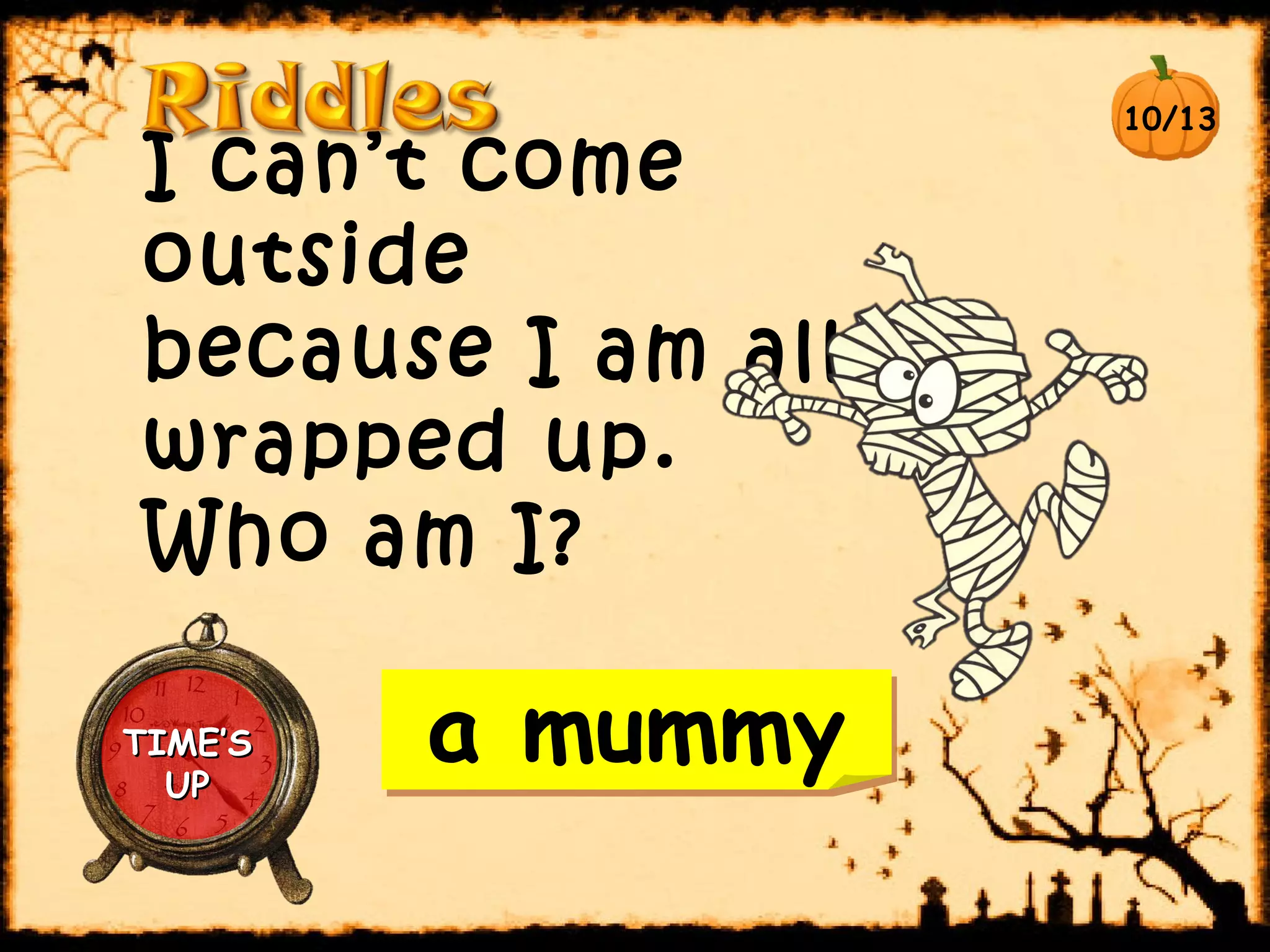 Halloween riddles quiz | PPT