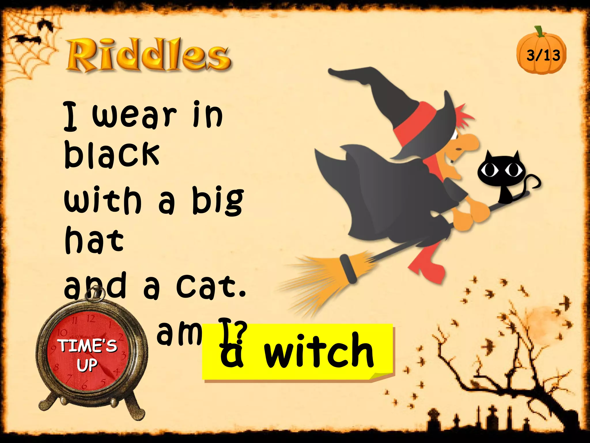 Halloween riddles quiz | PPT
