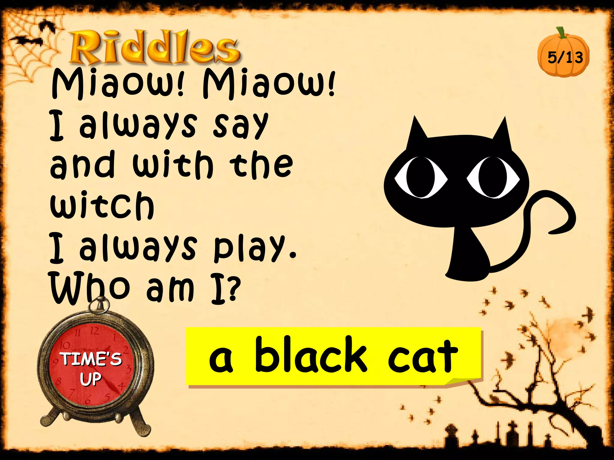 Halloween riddles quiz | PPT