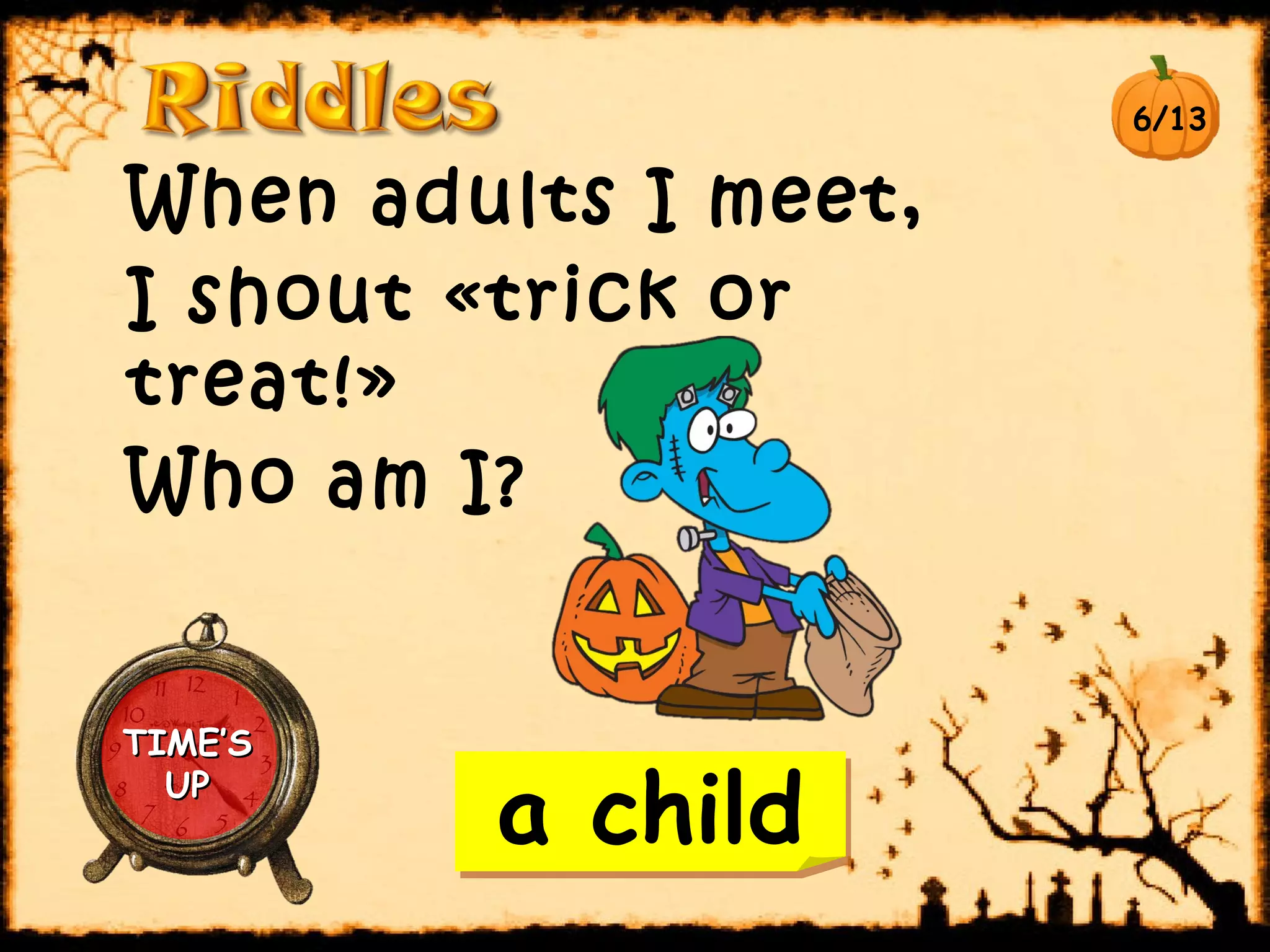 Halloween riddles quiz | PPT