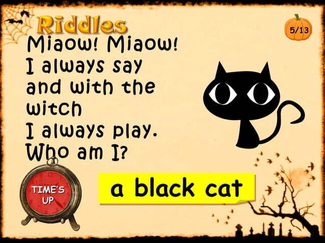 Halloween riddles quiz | PPT