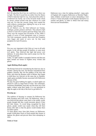 Halloween secondary worksheet | PDF