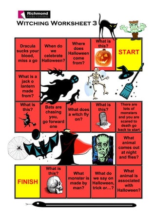 Halloween secondary worksheet | PDF
