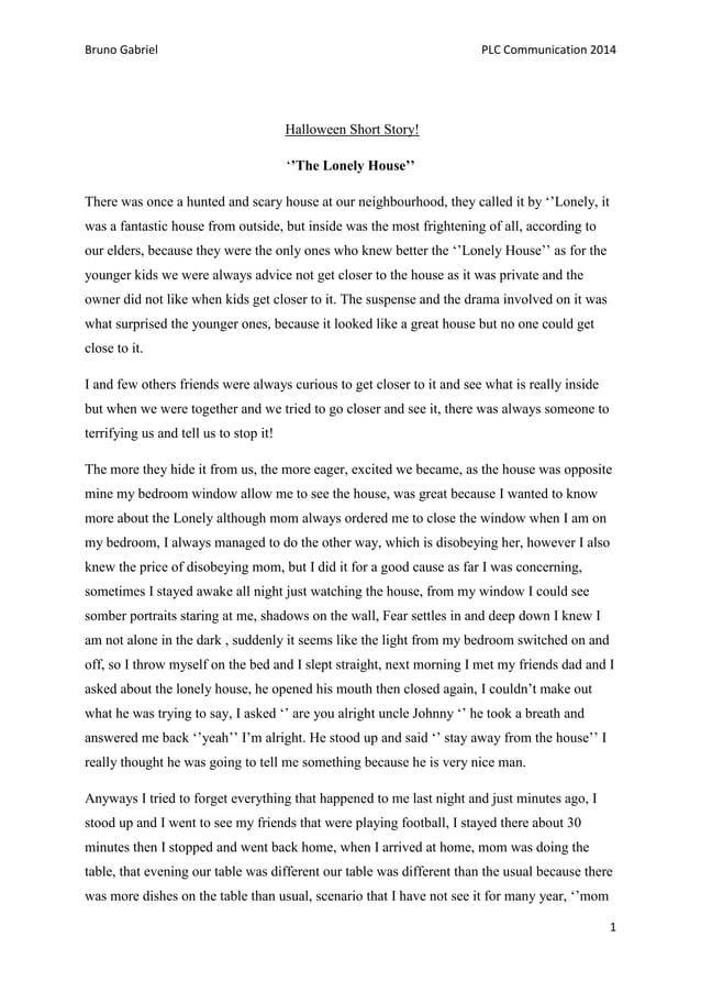 Halloween short story | PDF