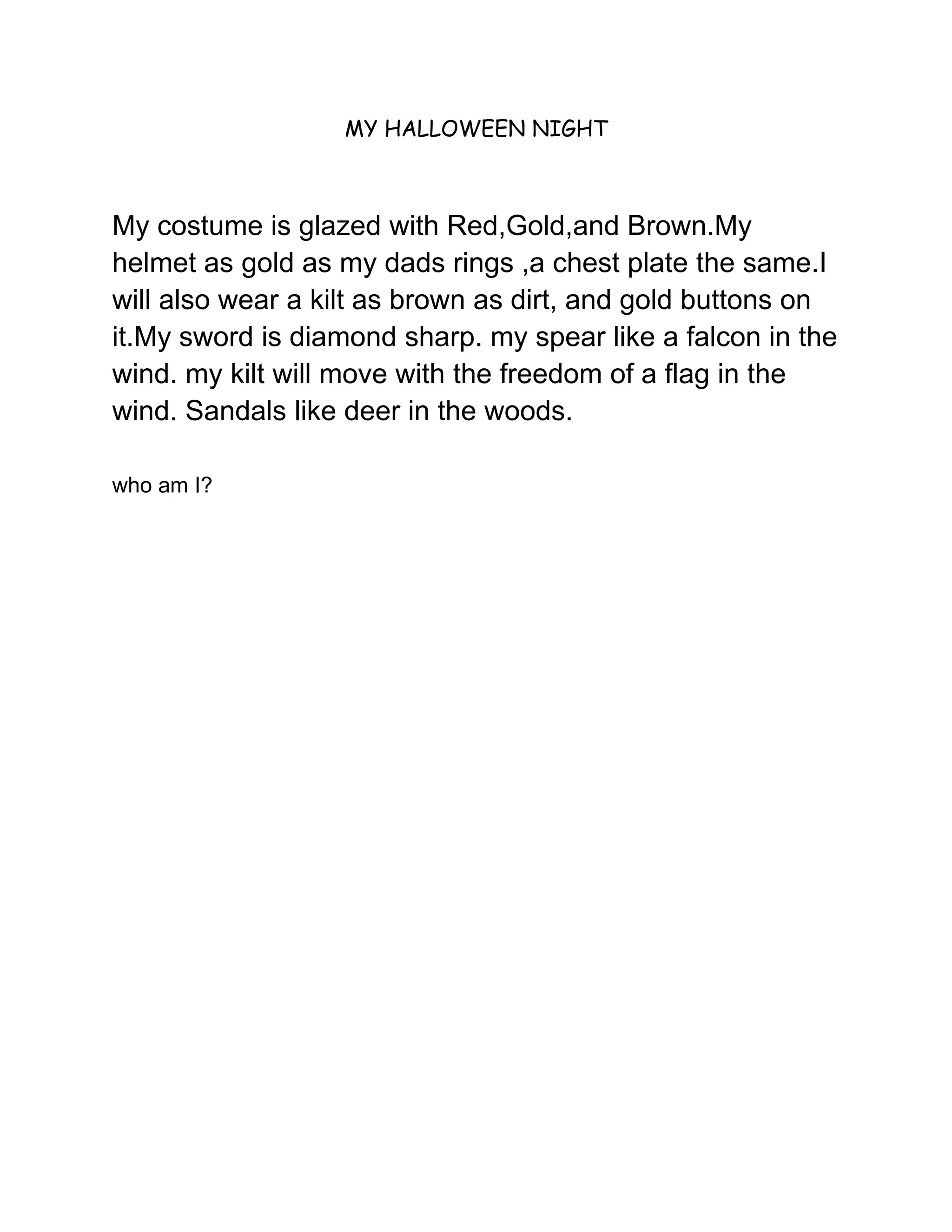 Halloween simile | DOC