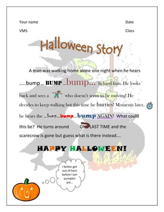 Halloween story example | DOCX