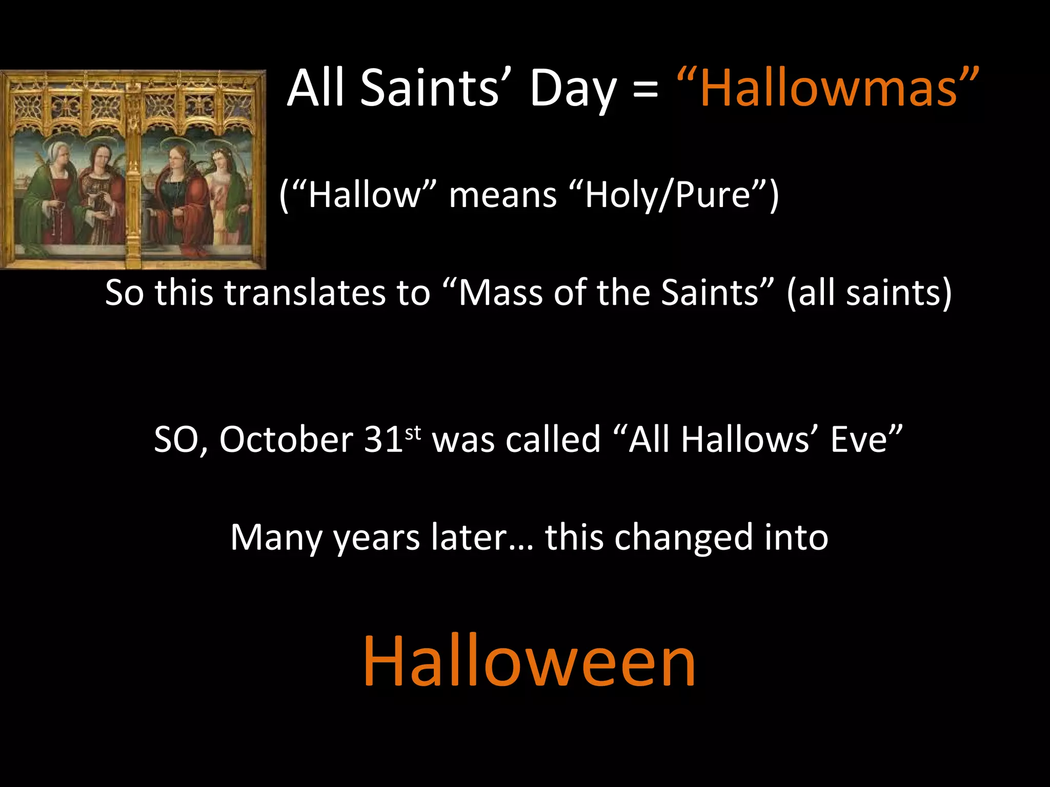ESL: Halloween History & Vocabulary | PPT